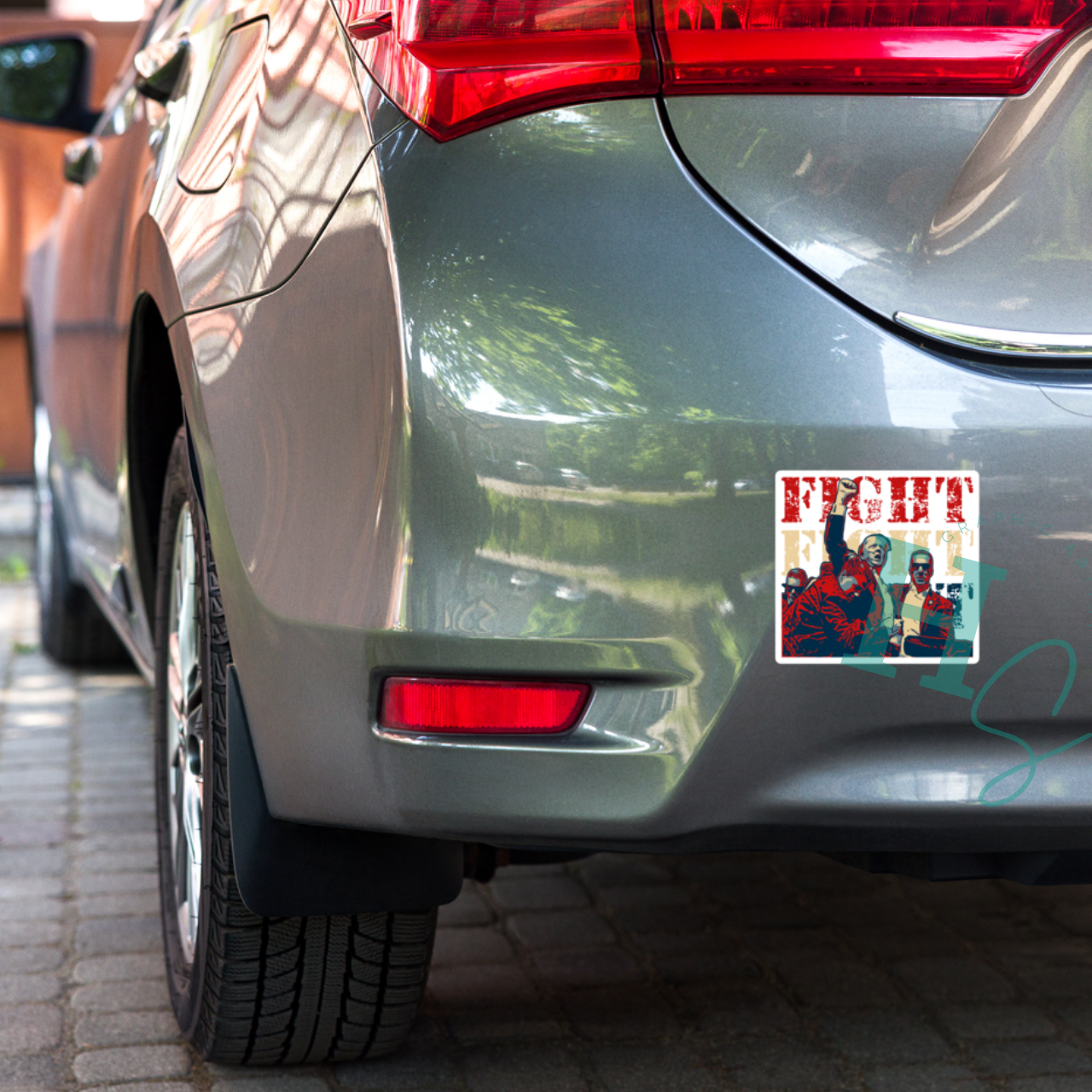 Fight Fight Fight Trump Triumph Vinyl Sticker – Honeypegs
