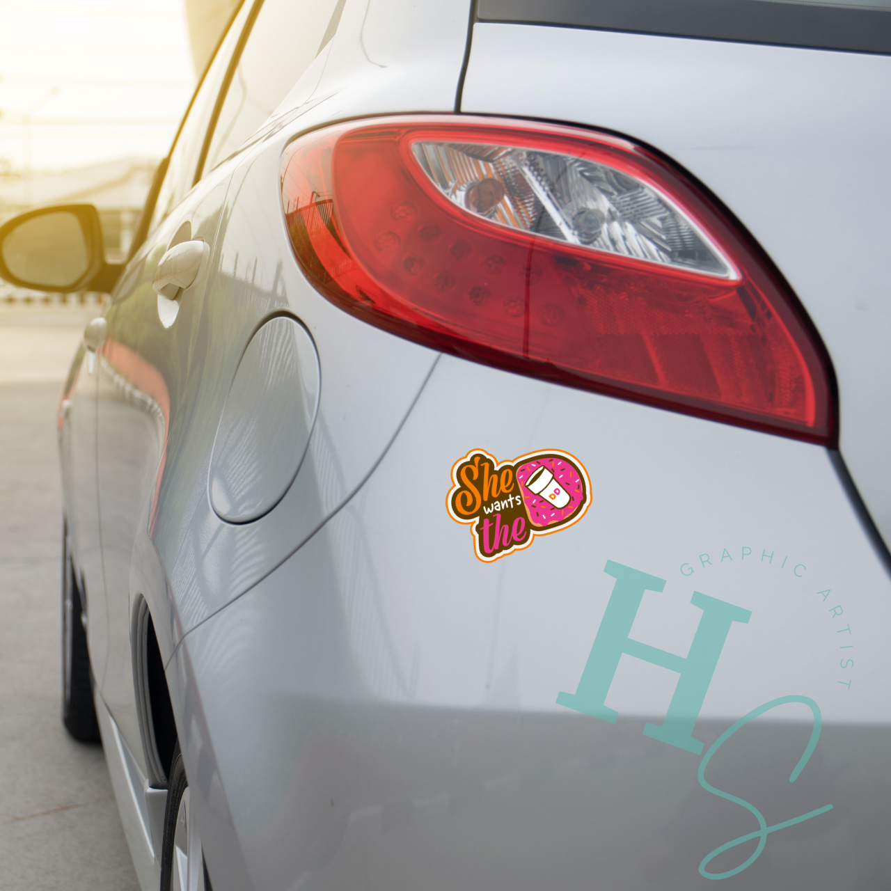 She Wants The D Fancy Vinyl Sticker – Honeypegs